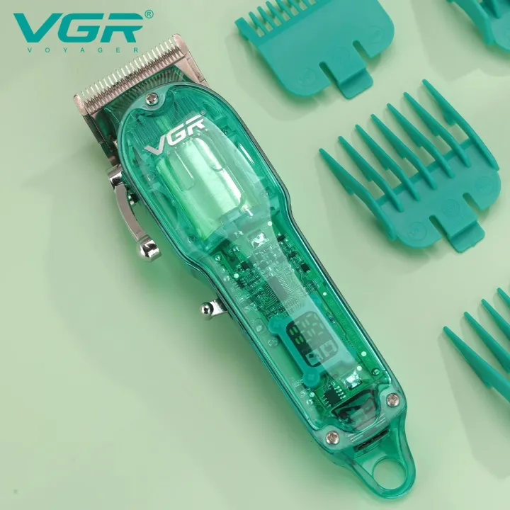 Transparent Digital Display Hair Clipper V-660 | Daraz.com.bd