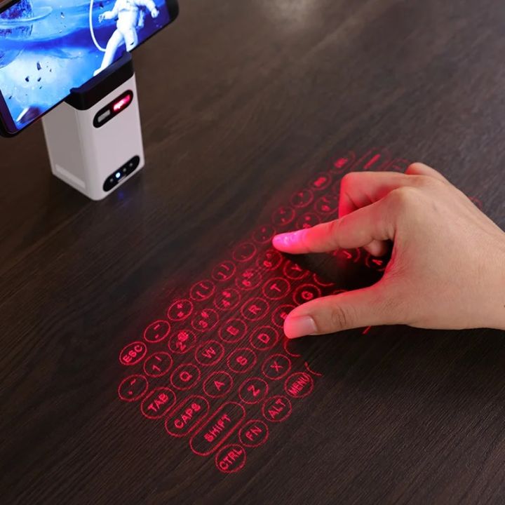 New New Virtual Laser Keyboard Wireless Projector Phone Keyboard For ...