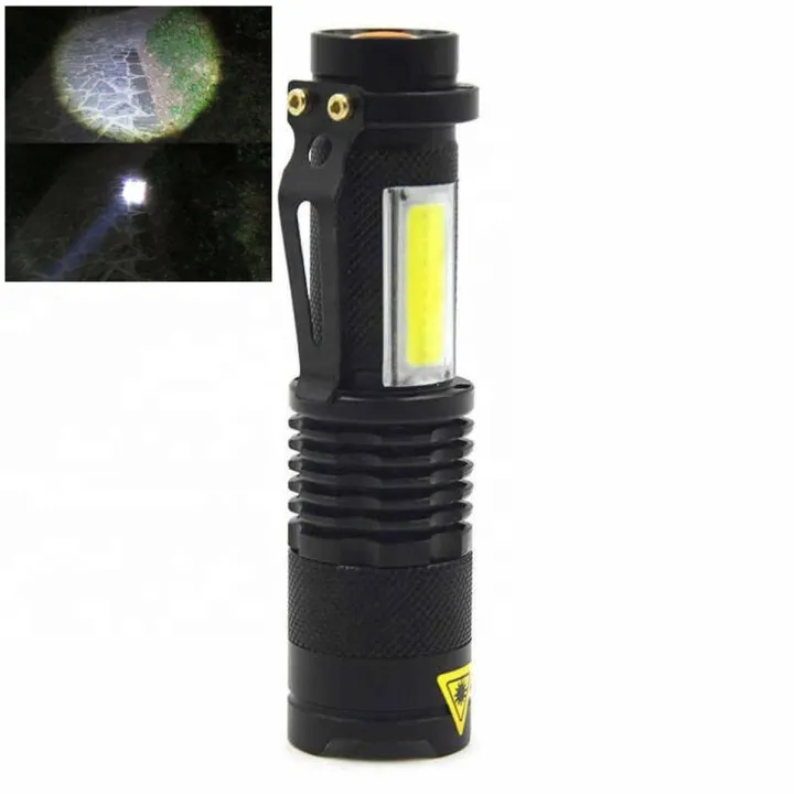 Professional Tactical Flashlight 3 modes led torch flashlight Zoom Mini ...