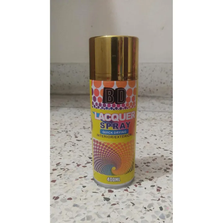 Primebazer BD lacquer Spray Paint- 400ml - Gold - Mistry Box | Daraz.com.bd