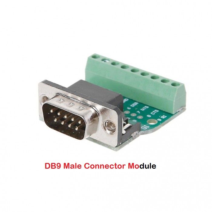 DB9 Male Connector Module DB9 Male Screw Terminal To RS232 RS485 9 Pin ...