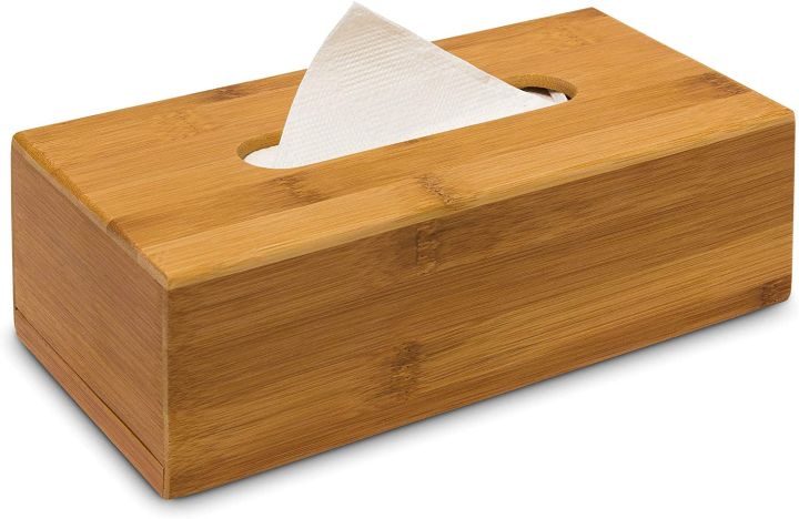 Bamboo Natural Tissue Holder Box | Daraz.com.bd