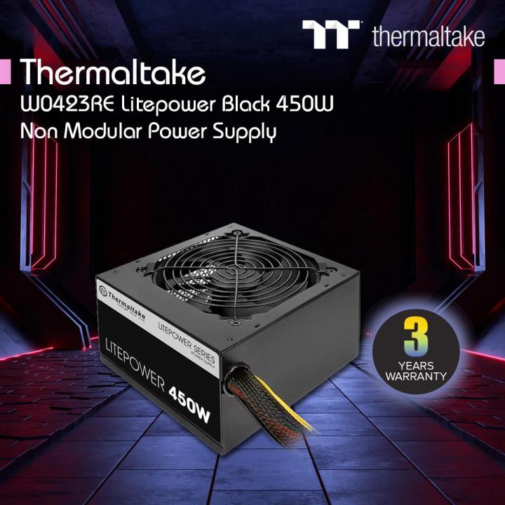 Thermaltake 450W Lite Power Non Modular Power Supply Black | Daraz.com.bd