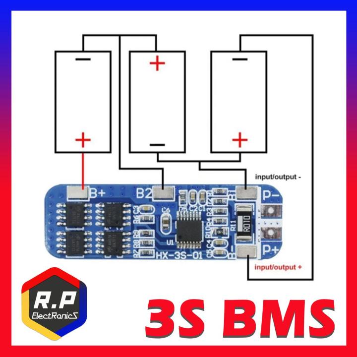 12v 10a, 3s li ion ব্যাটারি প্যাকের জন্য ব্যালেন্স সহ 3s bms - solar battery | Daraz.com.bd