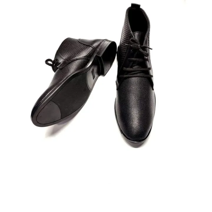 leather laice semi high neck boot | Daraz.com.bd