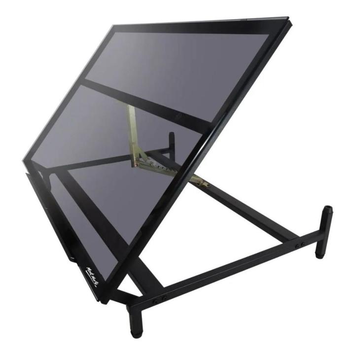 Mont Marte Desktop Creative Art / Craft Station Table - Glass Top ...
