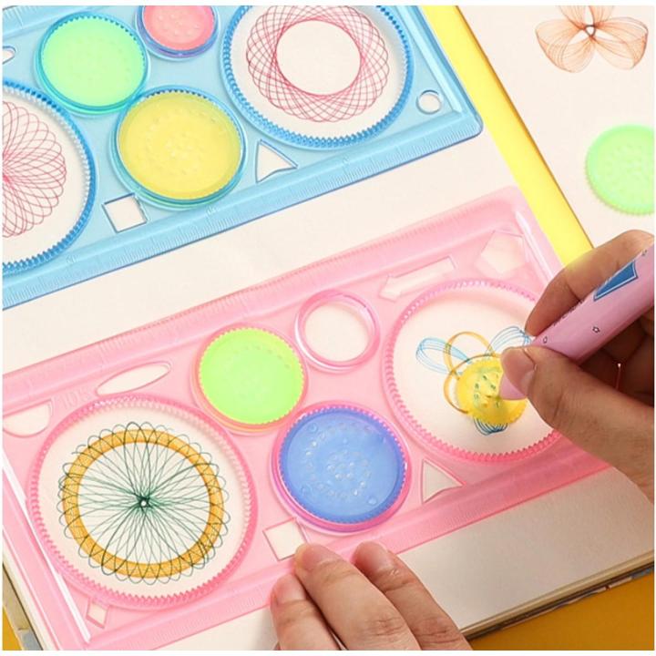 Painting Multi-function Interesting Puzzle Spirograph Children Drawing ...