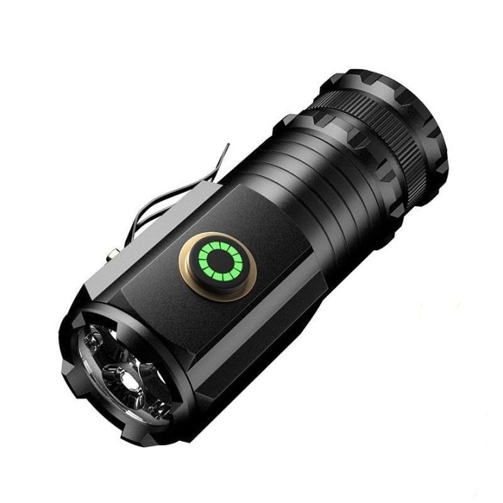 Portable Rechargeable Multifunctional Small Steel Cannon Flashlight ...
