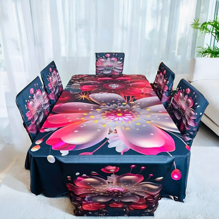 3D printed chair cover and dining table cover123 | Daraz.com.bd