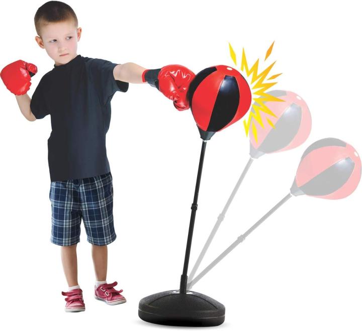 Punching Boxing Stand with Gloves Set For Kids | Daraz.com.bd