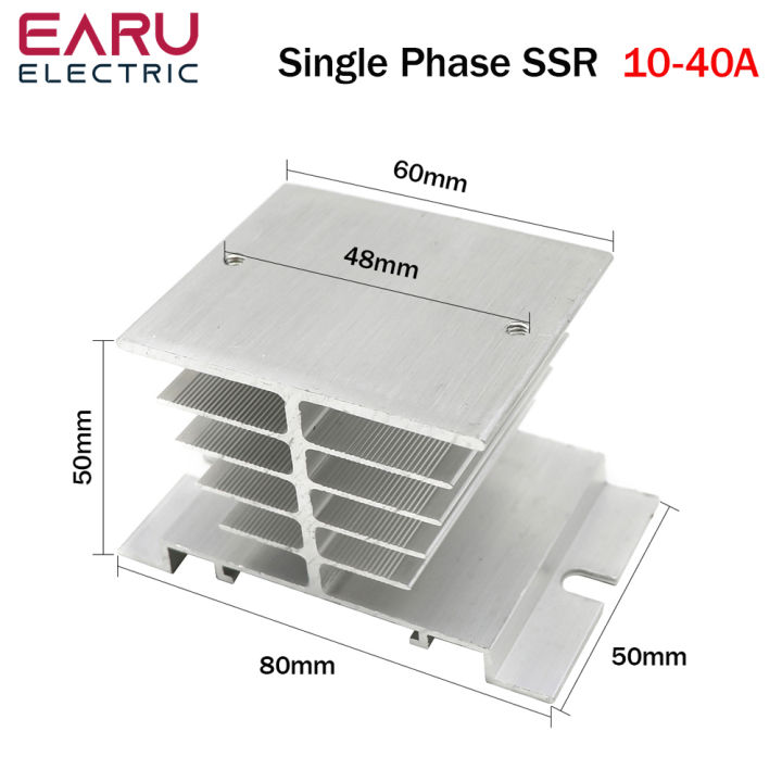 10A-150A New Solid State Relay SSR DA AA DD Aluminum Fins Single Phase Aluminum Heat Sink ...