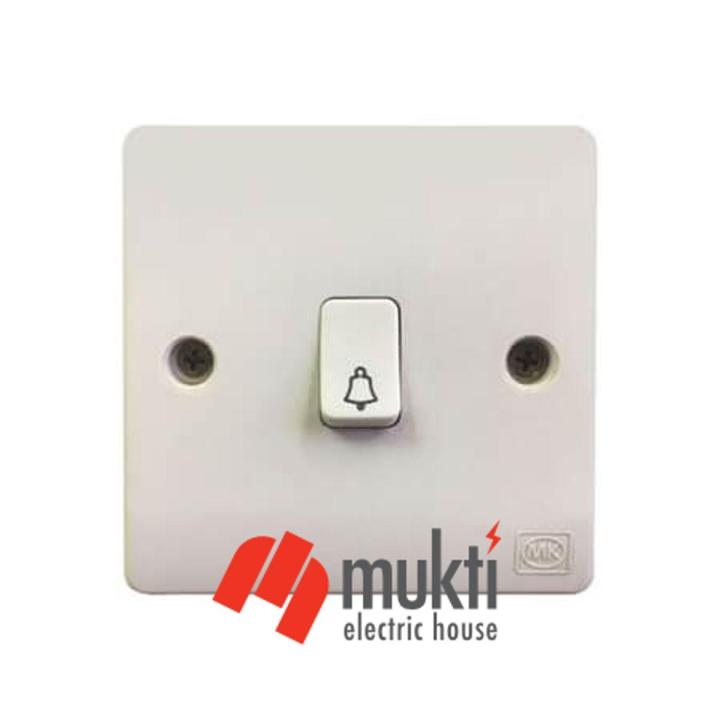 MK Made in Singapore LOGIC SLIMLINE 10A Bell Push Monobloc Calling ...