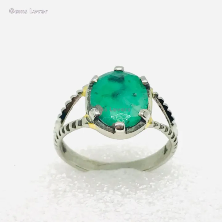 Natural Emerald Ring (Panna Angti )3-5 Caret Stone /Making With ...