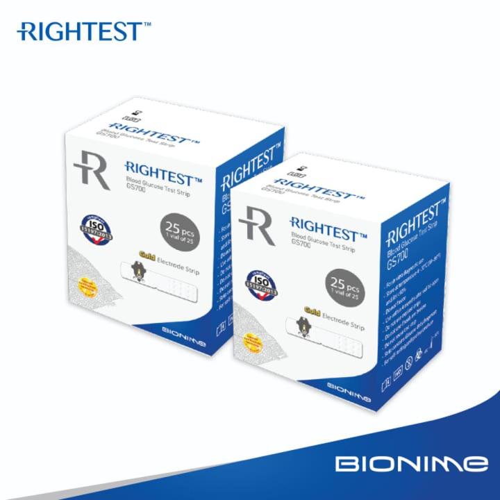 Bionime - Rightest Blood Glucose Monitoring Syestem GM700SB Test Strip ...