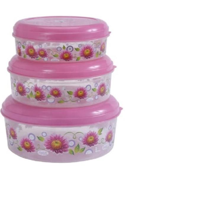 R.F.L.Freshco Container round 3pcs set | Daraz.com.bd