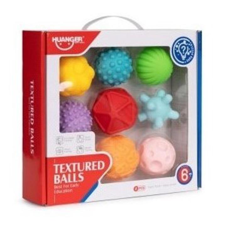 Sensory balls educational rubber balls set of 8 pcs | Daraz.com.bd