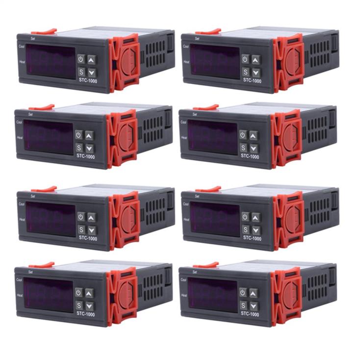 8x 220v Digital Stc 1000 Temperature Controller Thermostat Regulator Sensor Probe Bd
