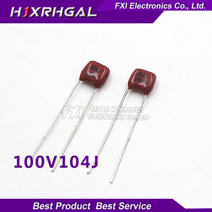 50PCS 100V104J Pitch 5mm 100NF 0.1UF 100V 104 CBB Polypropylene film capacitor new | Daraz.pk