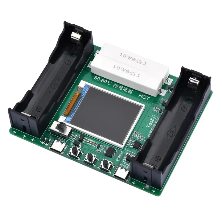 5V LCD Display 18650 Lithium Battery Capacity Tester Power Detector ...