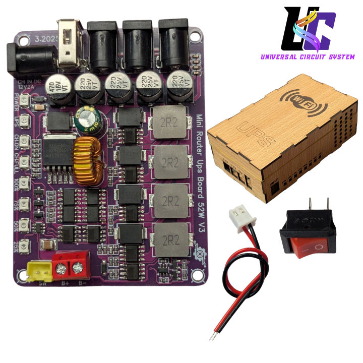 Mini Router UPS Circuit 52W V3 New Version ,mini router ups board 52W ...