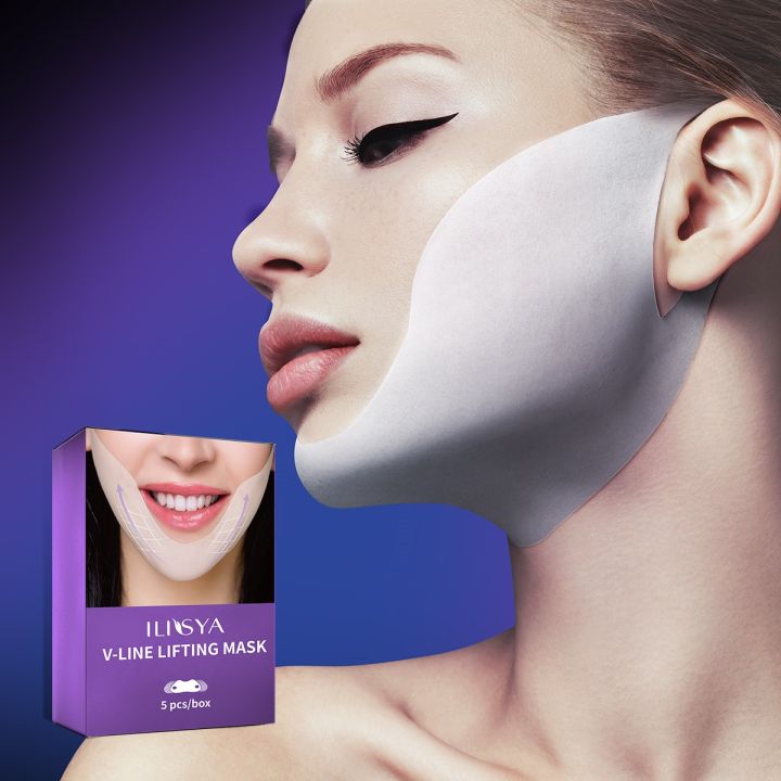 ILISYA V-Line Caffeine Face Mask Firming V-Shape Facial Mask Lift ...