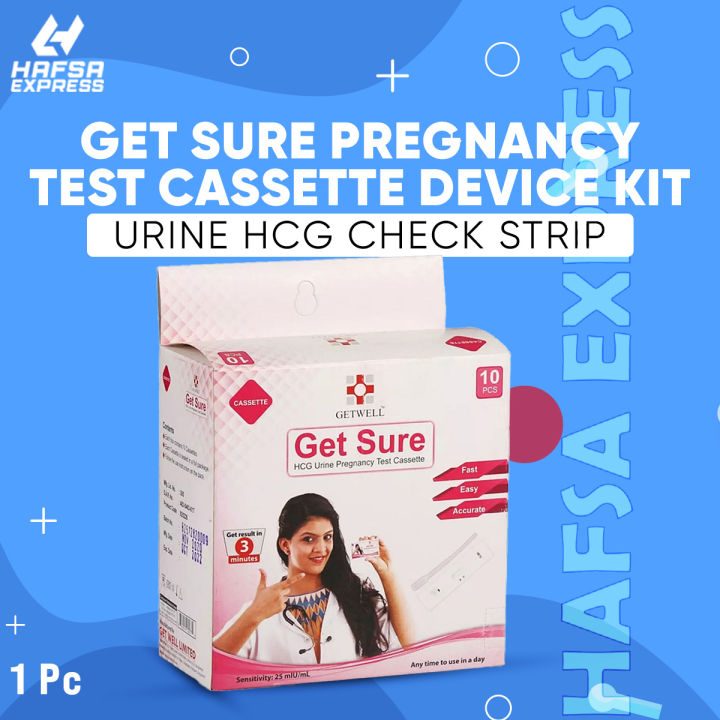 Getsure Pregnancy Test Cassette Device Kit - Urine HCG Check Strip (01 ...