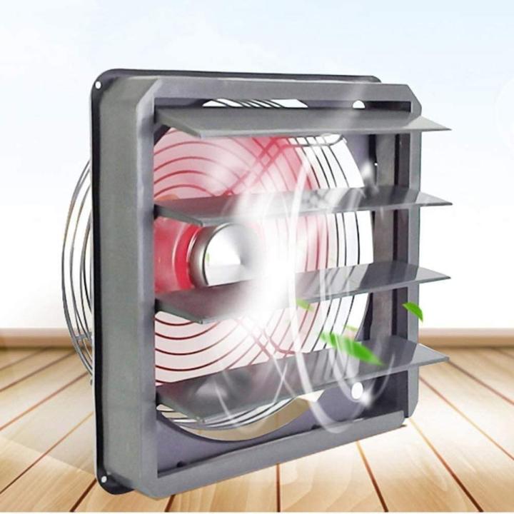 Exhaust Fan 12 Inch, Square Iron Case Louver Kitchen Window Type ...