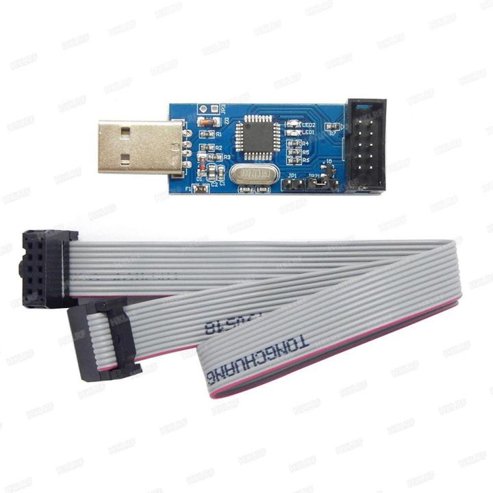 【happy one】USBASP Downloader AVR Programmer ISP USB ATMEGA8 + Board ...