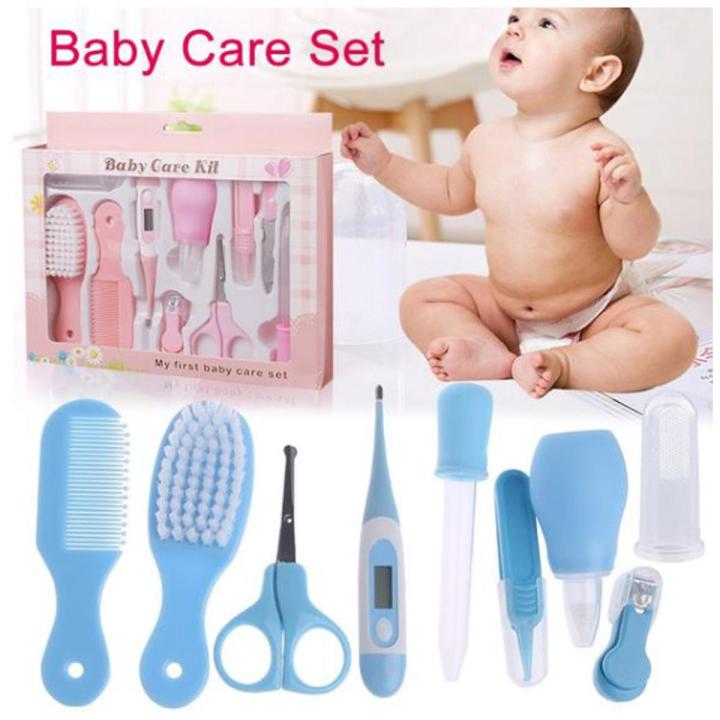 Baby Care Kit, 8 Pcs Convenient Healthcare Grooming Set Essential Daily ...
