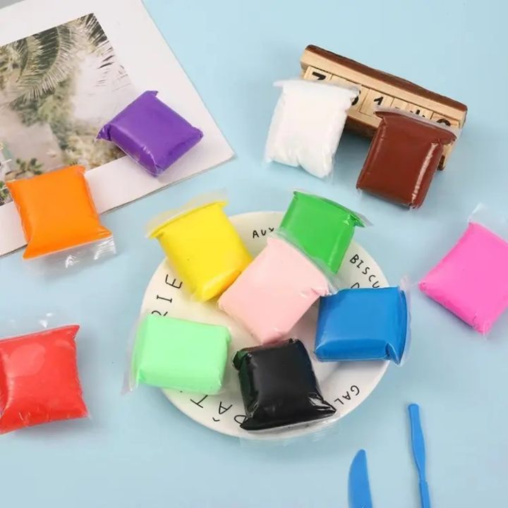 12 Colors Soft Super Light Clay Modeling Air Dry Clay For DIY Handmade ...