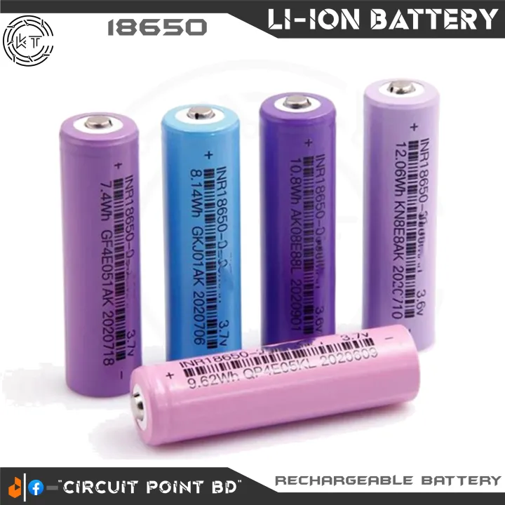 1/2/3/4 Pcs - 18650 Rechargeable Lithium /Li-ion Battery 3.7V (High ...