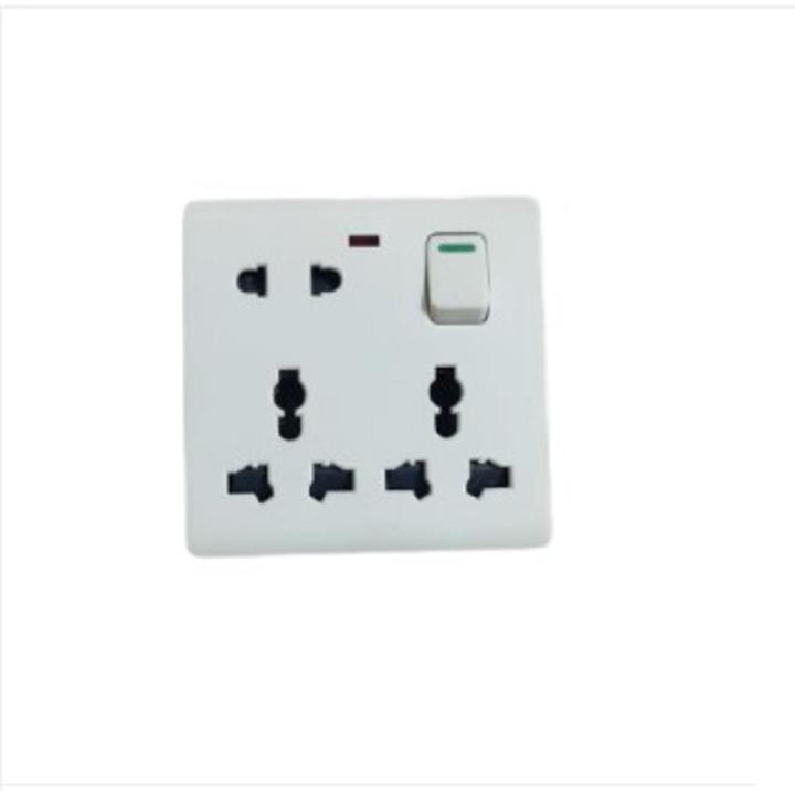 Universal Wall Switch Socket - 8 Pin Universal Socket- Only Socket | Daraz.com.bd