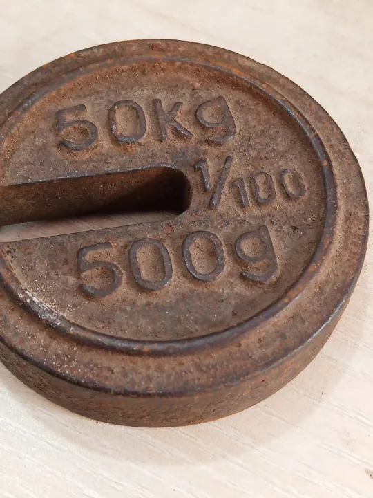 Batkhara 50kg 1/100 500 kg Iron-made weight ,500 grams, decorative cast ...