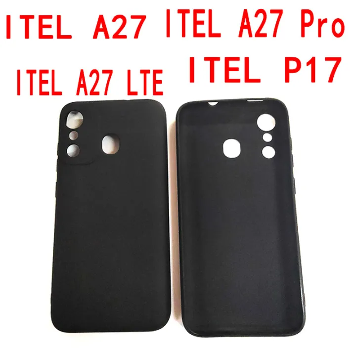 Applicable ITEL A27 A27 Pro A27 LTE P17 Matte Pure Black Phone Case ...