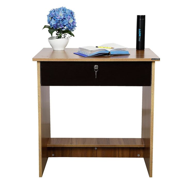 BM Furniture Multipurpose Study Workstation Laptop Table with Locker ...
