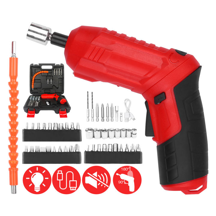 KOGEEK Cordless Screwdriver 47Pcs 3.5Nm Electric Screwdriver Set 3.6V ...
