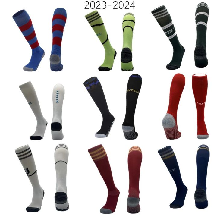 2023-2024 Professional European Football Club Socks Breathable Long ...
