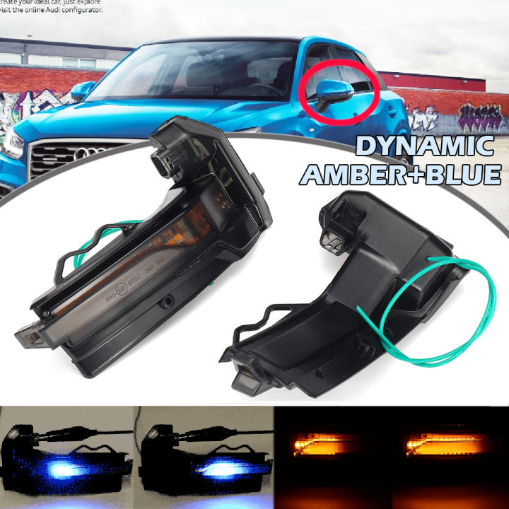 Commonly Pair Dynamic LED Turn Signal Light Indicator Mirror For AUDI ...