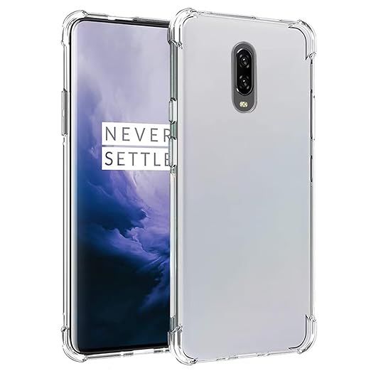 One Plus 7 Flexible Clear Transparent Soft TPU Back Case Cover With ...
