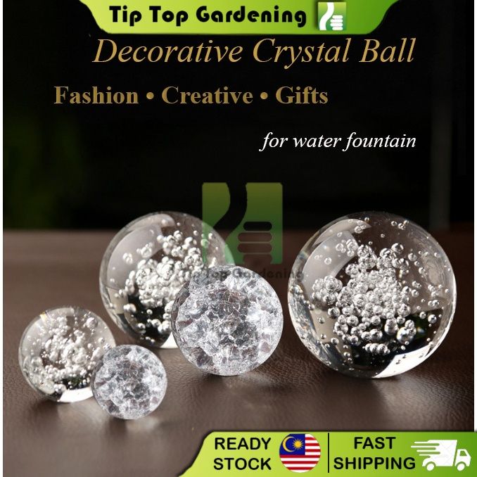 WATER FOUNTAIN CRYSTAL GLASS BALL FEATURE ACCESSORIES | Daraz.com.bd