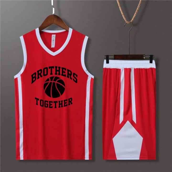 Jersey Basketball Wear Men's Suit Customized Student Summer Running ...