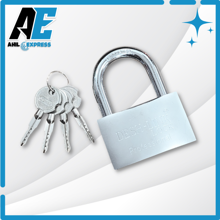70 mm Professional Padlock 4 Pis Star Key Padlock Tip Tala | Daraz.com.bd