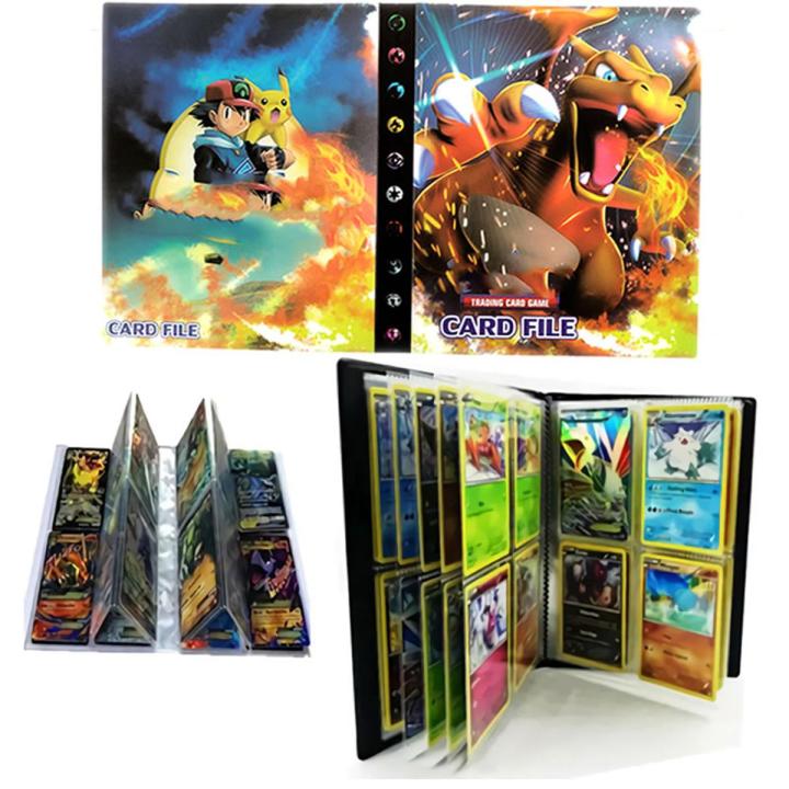【happy one】240pcs Cartoon Pokemon Cards Album Collection Binder EX GX ...
