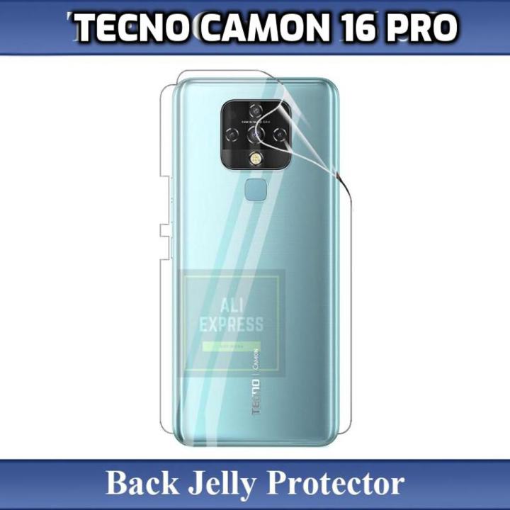 Tecno_Camon_16_Pro Hydrogel Back Poly - Transparent | Daraz.com.bd