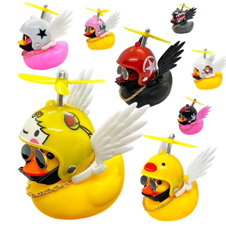 Rubber Duck Toy Car Ornaments Yellow Duck Car Dashboard Decorations ...