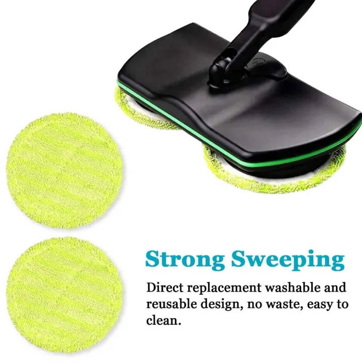 Circular For Electric Mop Hemming Microfibre Pads Floating Mop Pads ...