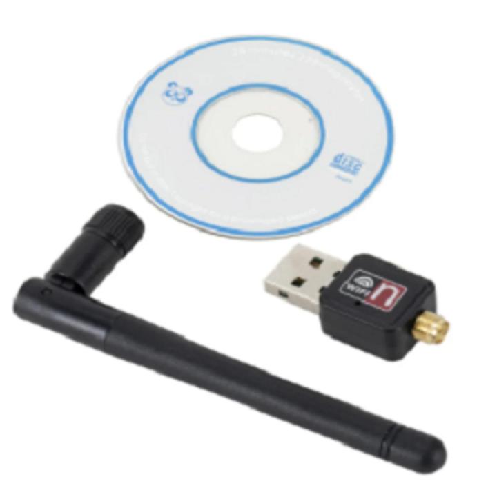 WiFi Wireless Network Adapter with rotatable Antenna for Laptop PC Mini ...