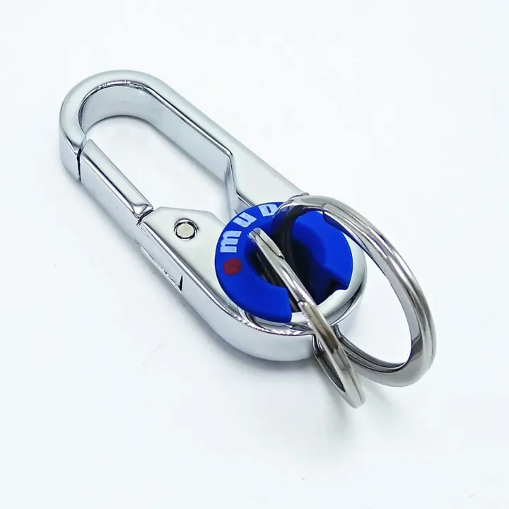 Omuda Hook Locking Silver Metal keyring-(a3718) - Key Ring - Key Ring ...