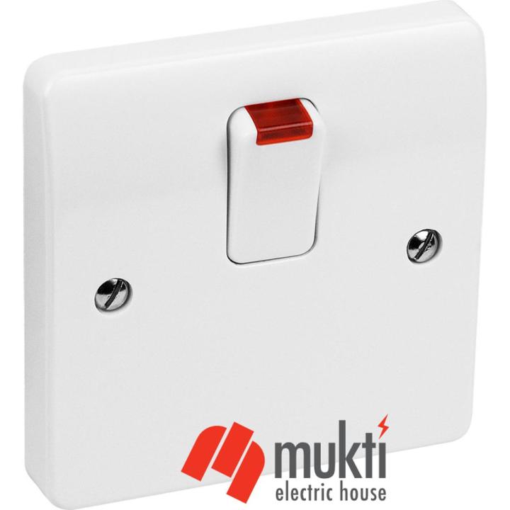 MK Made in UK LOGIC PLUS 20A DP Switch Geyser Water Heater Socket | Daraz.com.bd