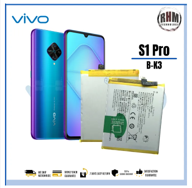 Vivo S1 Pro Battery with FREE TOOLS Ι model: B-K3 (4500mAh) authentic ...